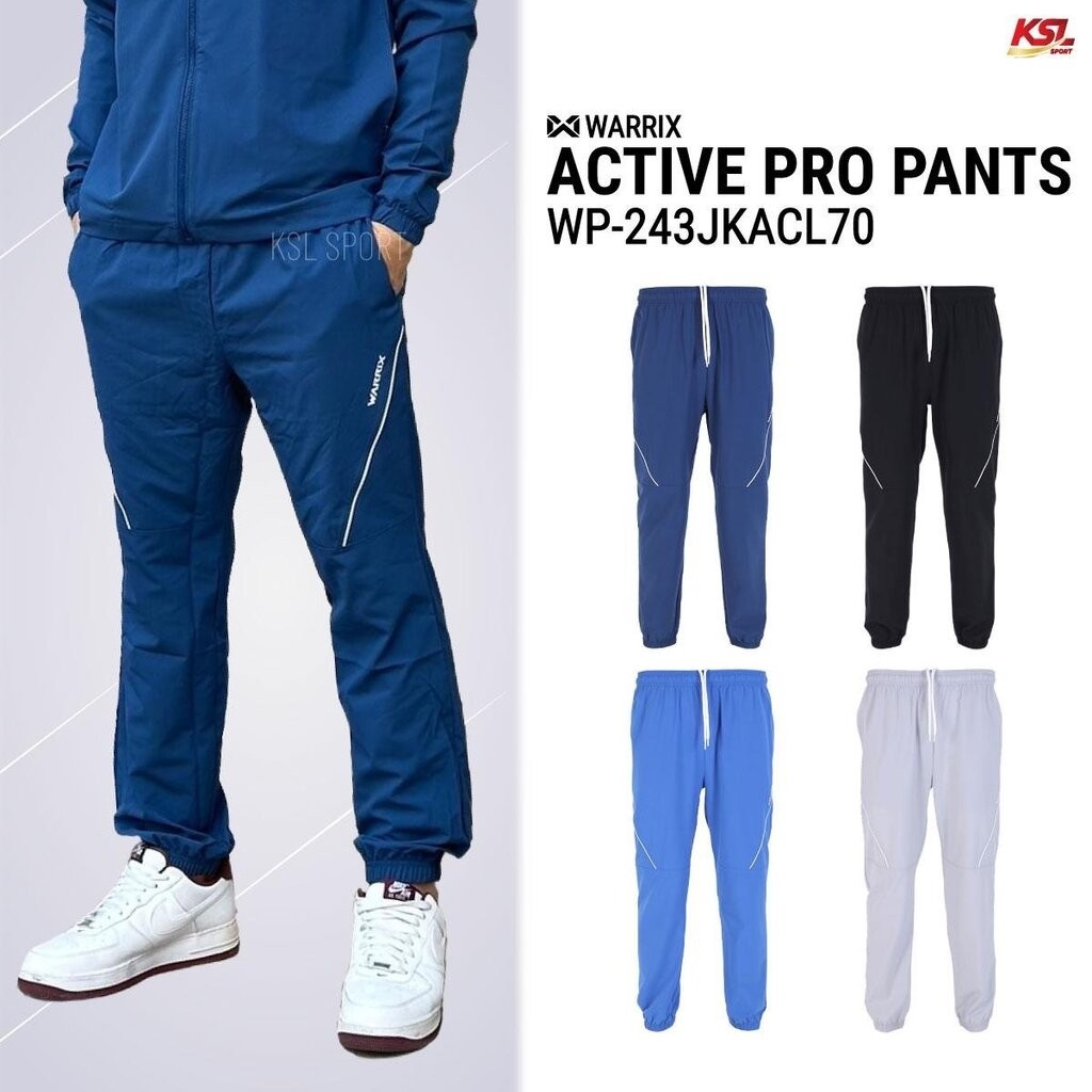 WARRIX track suit กางเกงแทร็คสูท รุ่น ACTIVE PRO ระบายอากาศดี ใส่สบาย WP-243JKACL70 ดำ/กรม/เทา ...