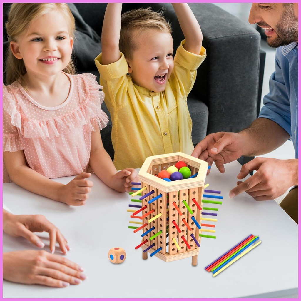 Stick Tower เกม Sticks เกมกระดานสังคมที่มีสีสัน Sticks เกมซ้อนของเล่น ...