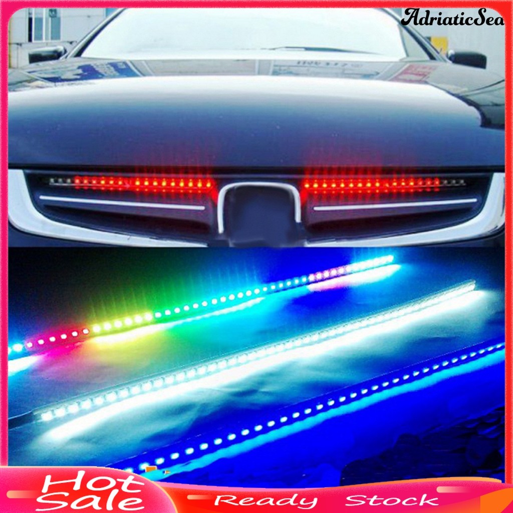 [COD]☃12v 30 ซม.LED จัดแต่งทรงผมรถยนต์ LED DRL Light Strip Decor ไฟวิ่ง ...