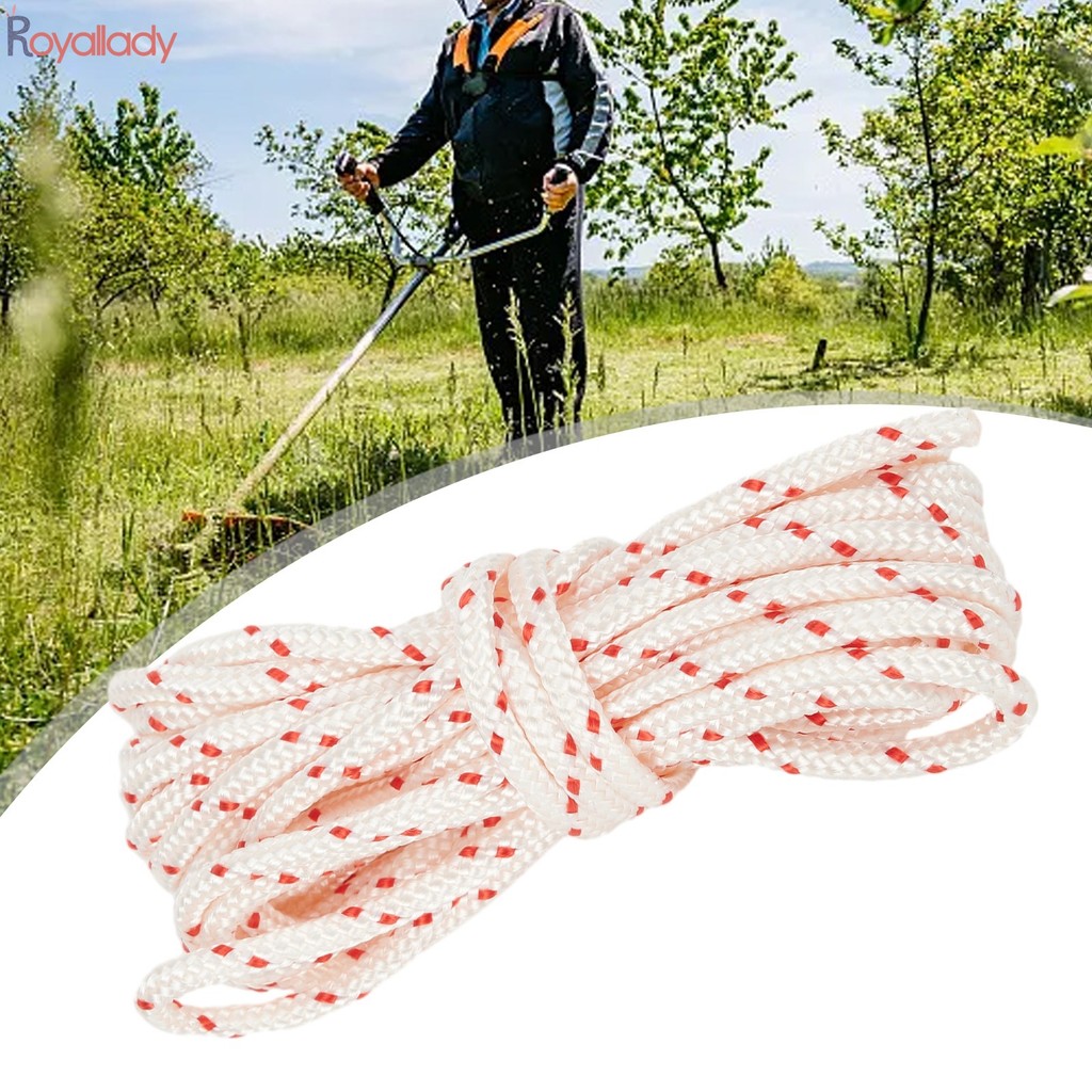 Rolady-th [ใหม่เอี่ยม] เครื่องตัดหญ้า Engine Pull Cord Starter Rope 5 ...