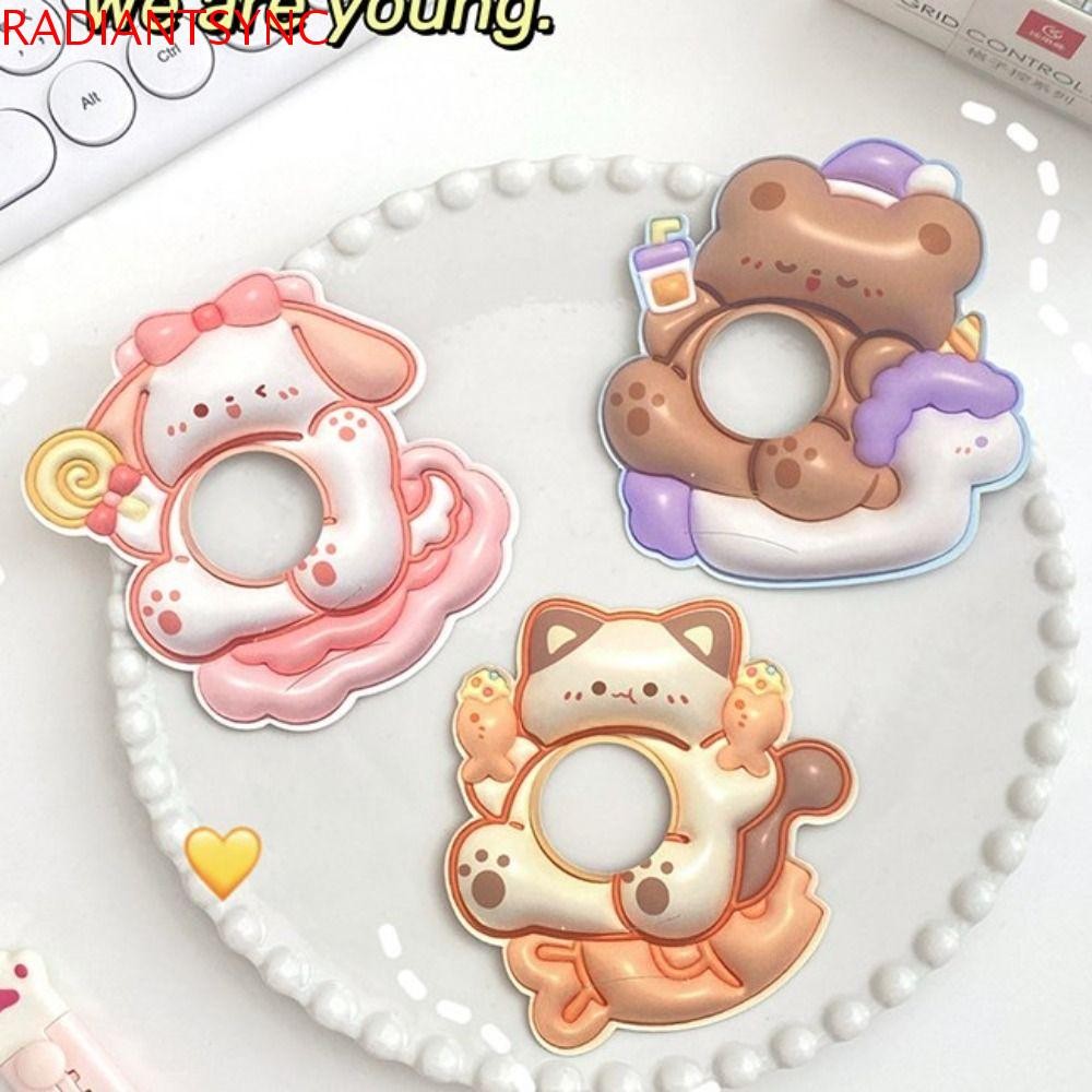 Radiantsync 10 ชิ้น Lollipop ตกแต่งกระดาษ, กระต่ายหมีรูปแบบ DIY บรรจุภัณฑ์ Lollipop แพคเกจการ์ด ...