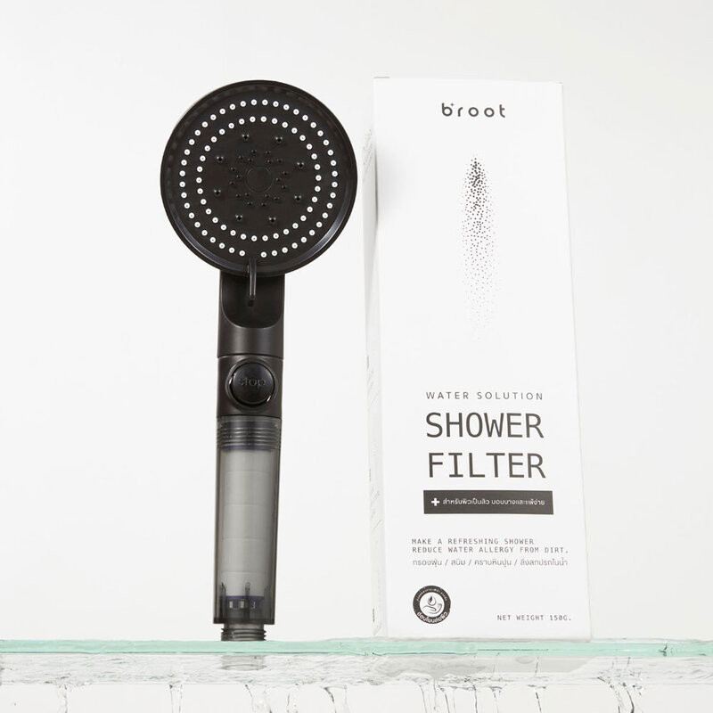Broot Shower Filter 150g + [Free! Filter For Shower Filter 5pcs] ฝักบัว ...