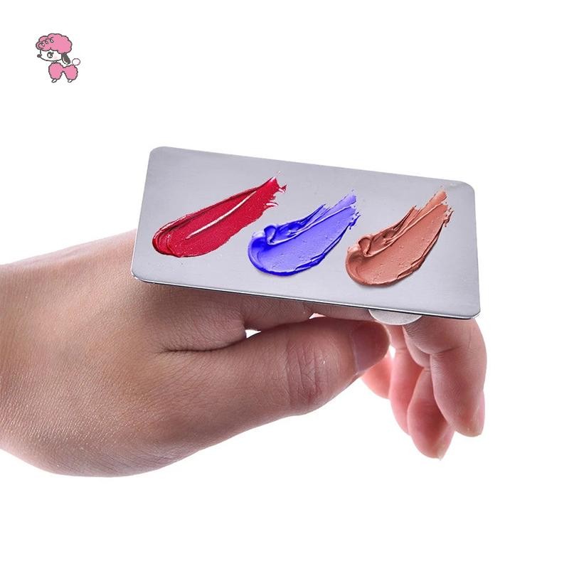 Grl Finger Ring Color Palette แผ่นสแตนเลส Make Up Cream Foundation ...