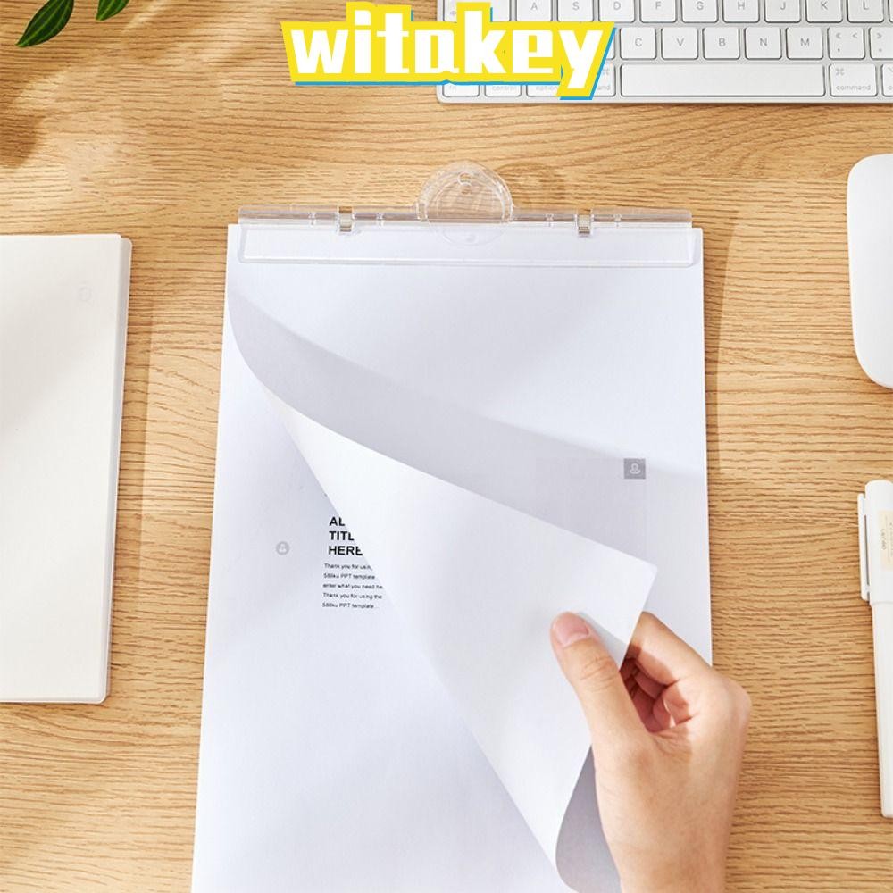 โฟลเดอร์แม่เหล็ก WITAKEY, โฟลเดอร์แฟ้มเครื่องเขียนโปร่งใส, คลิปหนังสือแม่เหล็กพลาสติกแบบพกพา ...