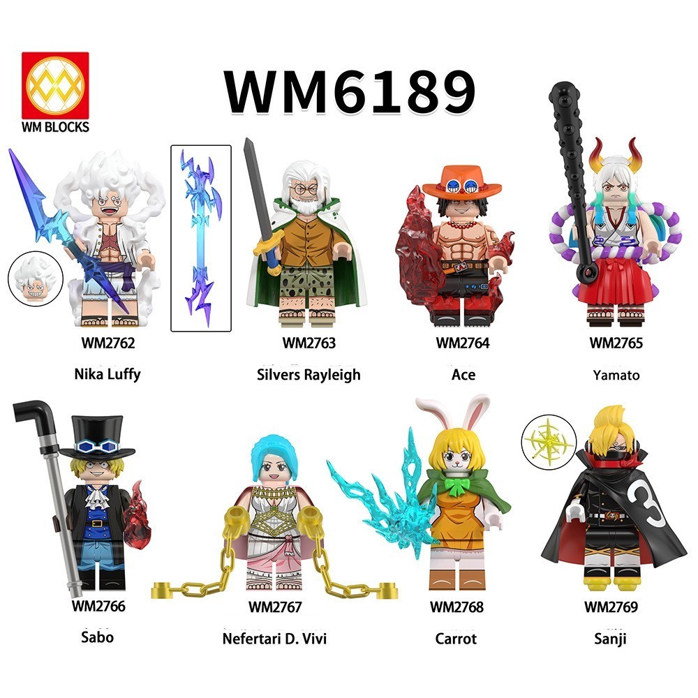 Mini One Piece ตัวอักษรรุ่น Pirate Island Nika Luffy Silvers Rayleigh ...
