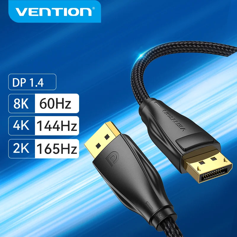 Vention Displayport Cable 16K 8K Video Audio Cable for PC Laptop PS5 ...