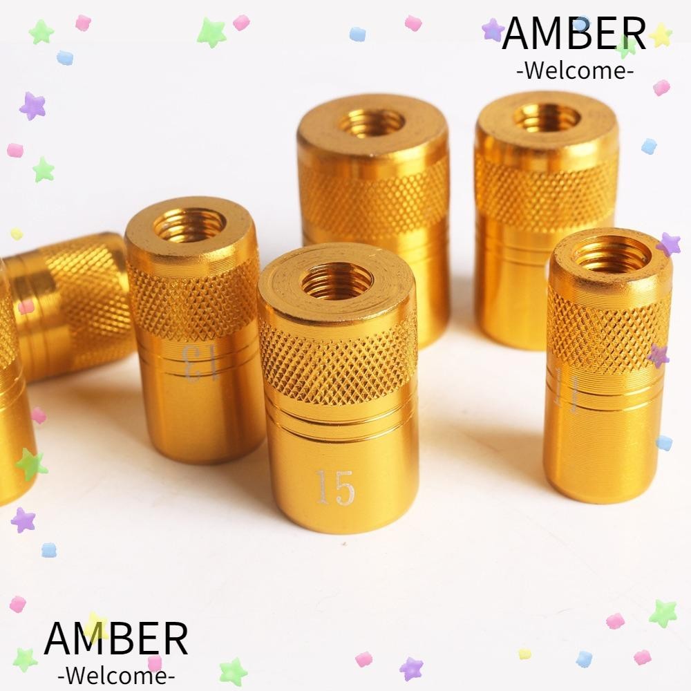 AMBER 5pcs Fishing Rod Pod Connector, 10 ขนาดอลูมิเนียมสกรูหัวอะแดปเตอร ...