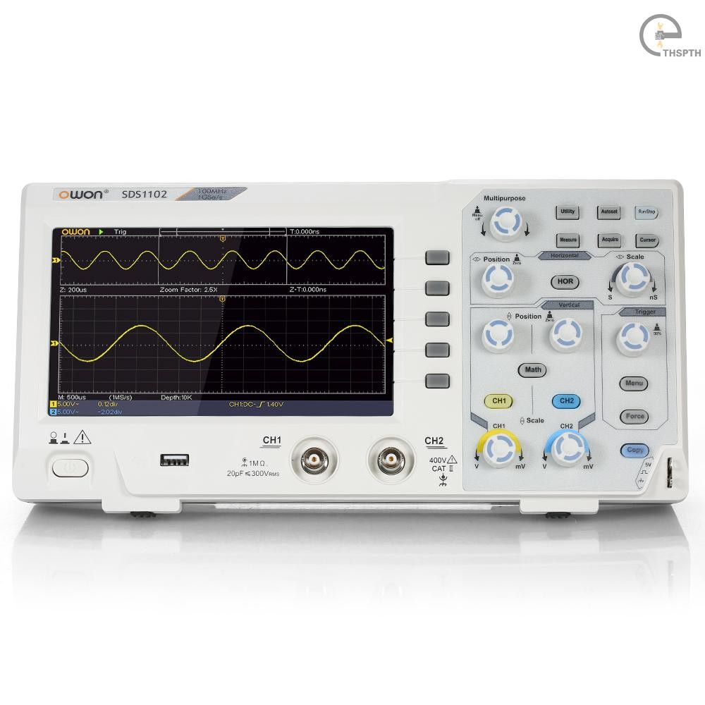 Owon SDS1102 Oscillometer Oscillometer Digital Storage Oscilloscope 2CH ...