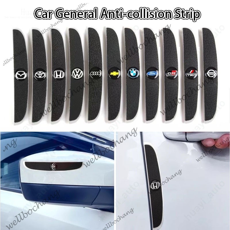 4 ชิ้นขอบประตูรถ Anti-Collection เทปป้องกันความเสี่ยงตกแต่งที่สวยงามของ ...