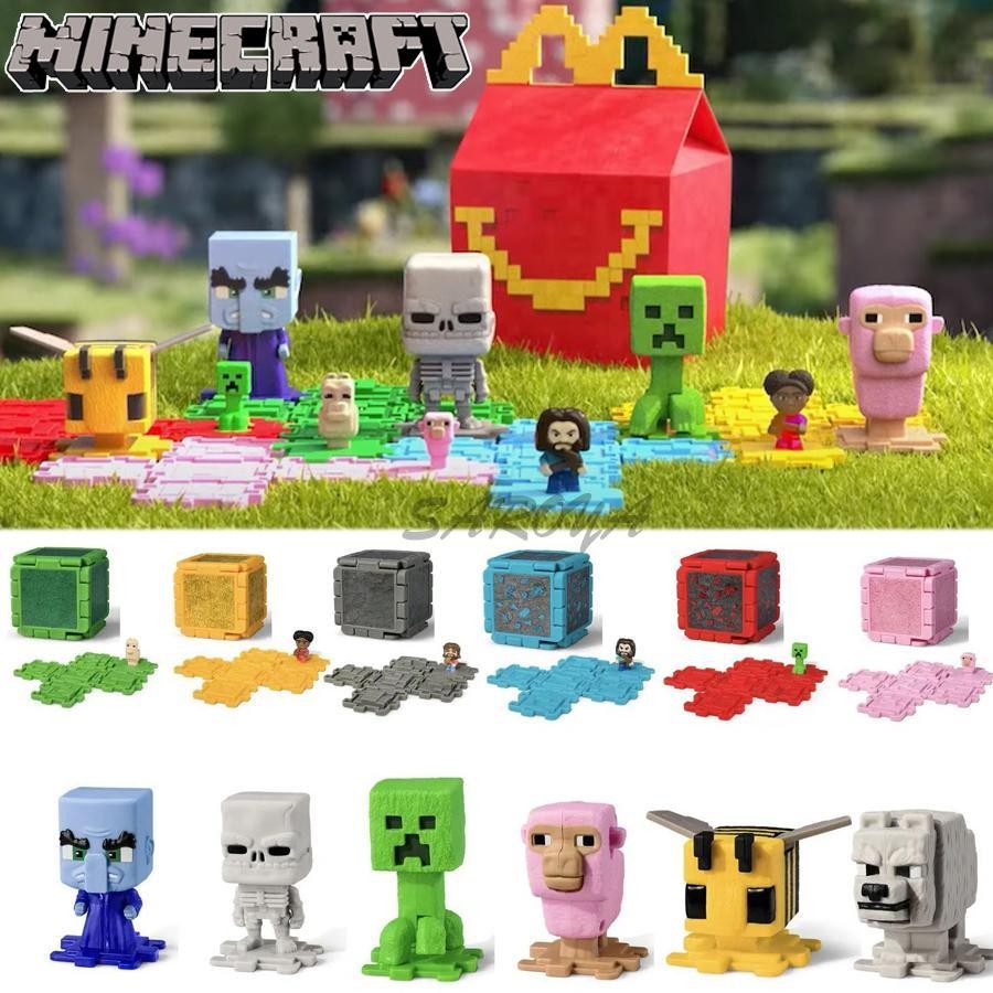 2025 McDonalds Minecraft ภาพยนตร์ Happy Meal Mcdo Minecraft Happy ...