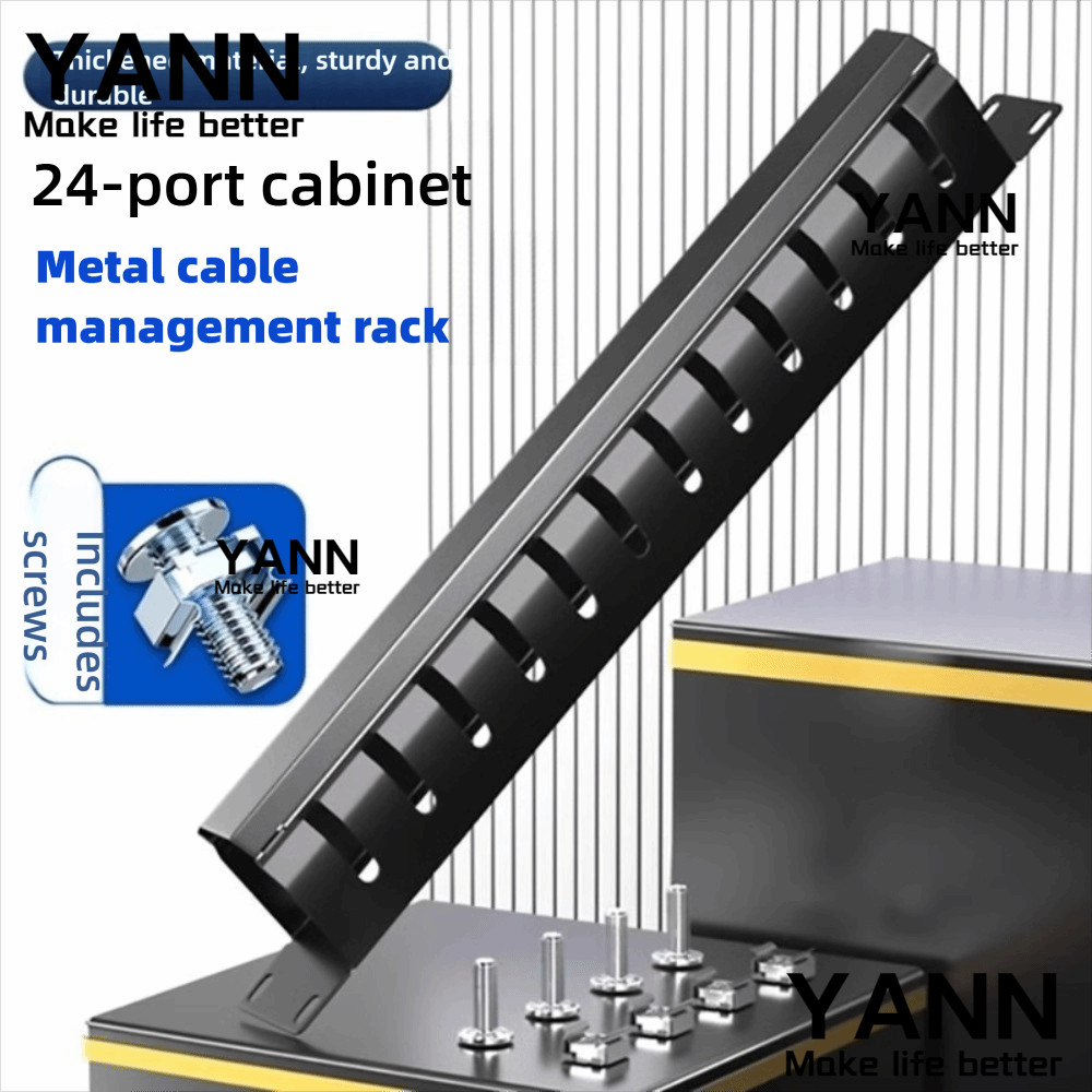 YANN การจัดการสายเคเบิล, 1U แนวนอน Mount 19 นิ้ว Server Rack ที่เก็บ ...