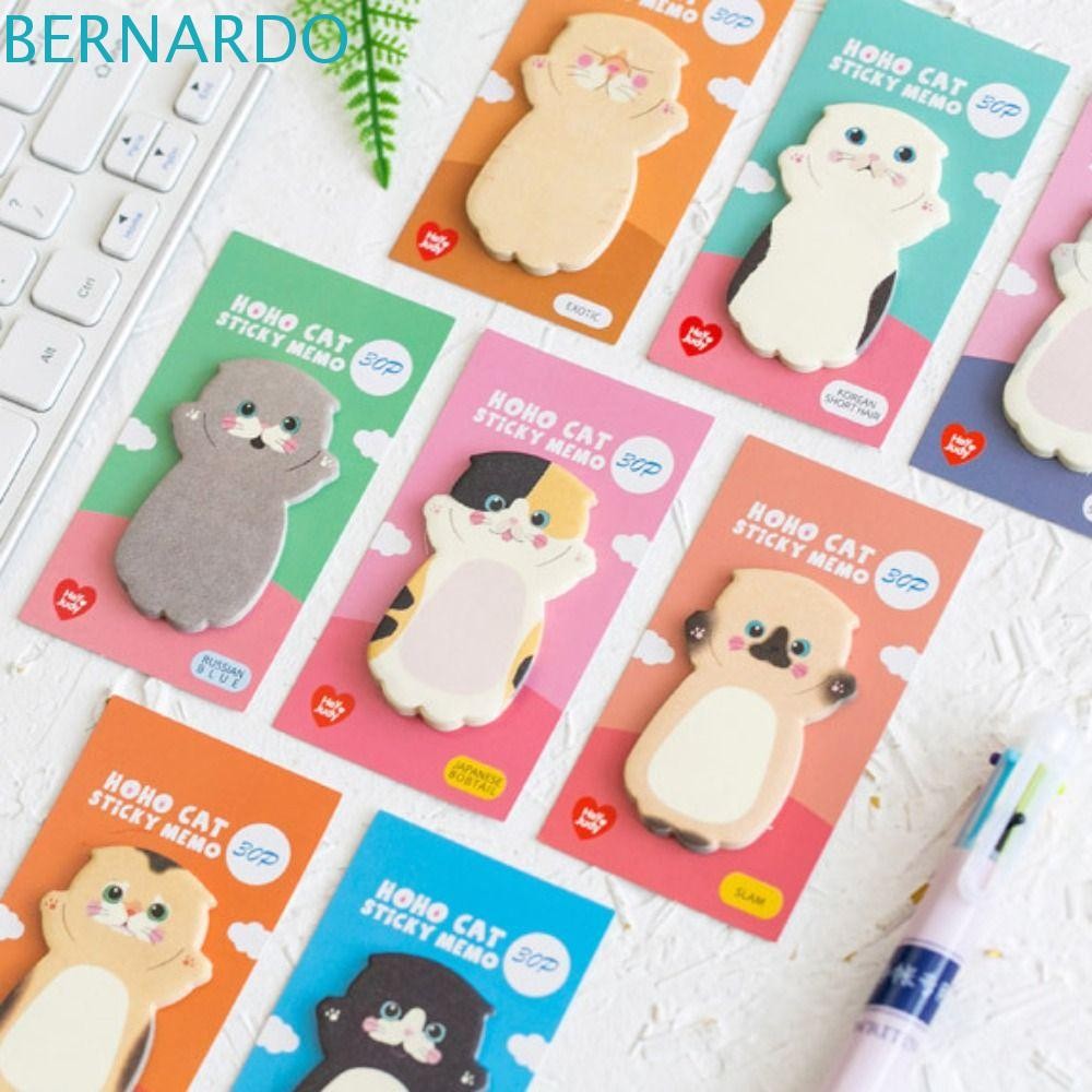 Bernardo Tuxedo Cat Sticky Note, Creative การ์ตูนสัตว์ Memo Pad ...