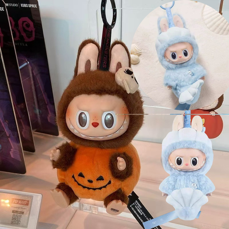 Labubu Limited Merlion Labubu ฮาโลวีนพวงกุญแจ Monster Labubu ไวนิลรูป ...