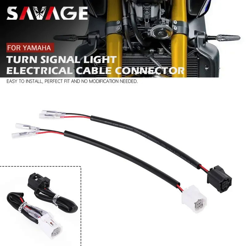 SV Turn Signal Light Cable Connector For YAMAHA MT09 Tracer 900 9 7 XSR ...