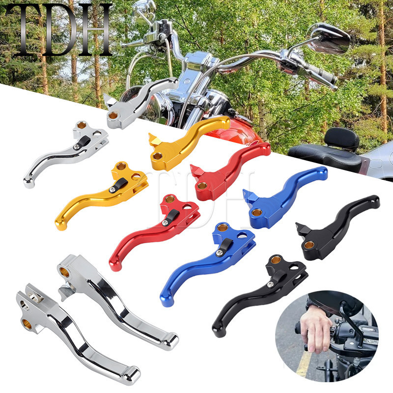 TH CNC Aluminum Motorcycle 2-Fingers 3-Fingers Brake Clutch Levers ...