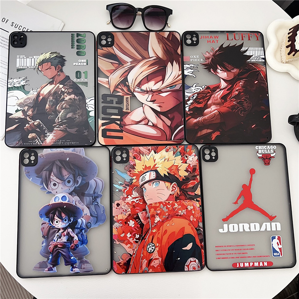 One Piece Luffy Naruto Soft TPU Case สําหรับ iPad Air Pro 11" 13" M2 M4 ...