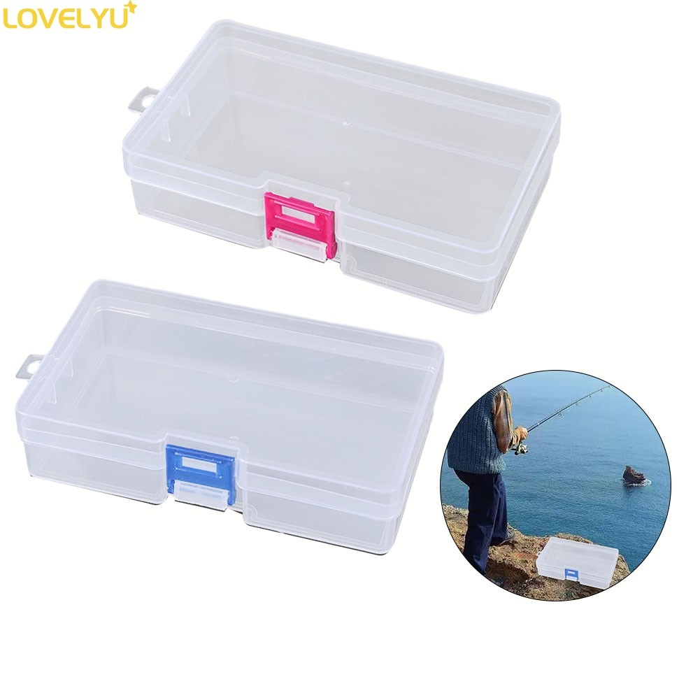น่ารัก| Latch Box Transparent Visible Storage Plastic Clear Square ...