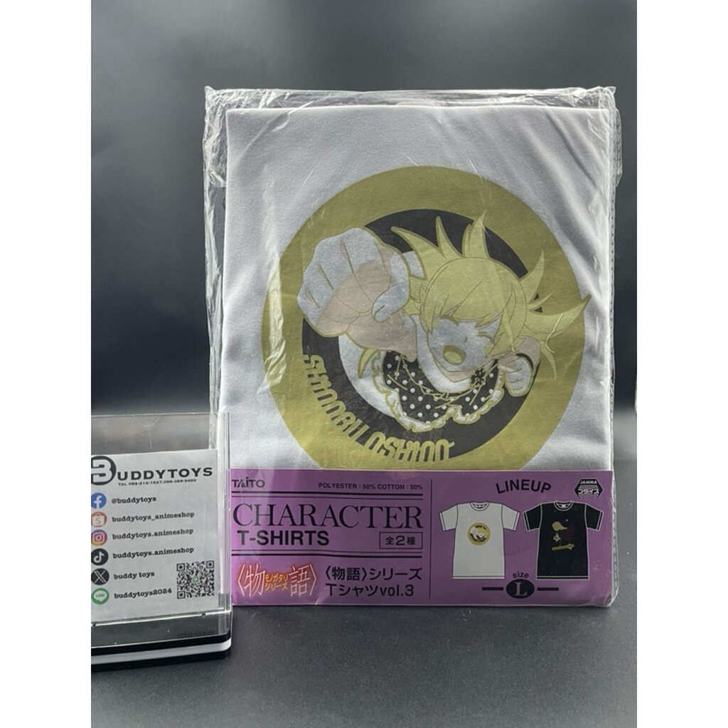 เสื้อยืดลายชิโนบุของแท้ Size L มือ1[Monogatari Series Character T-shirt ...