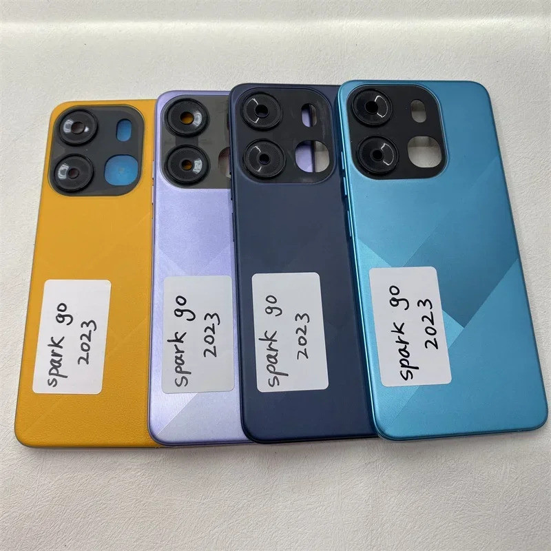 ฝาหลังแบตเตอรี่ที่อยู่อาศัยกรณีอะไหล่ซ่อมสําหรับ Tecno Spark Go 2023 ...