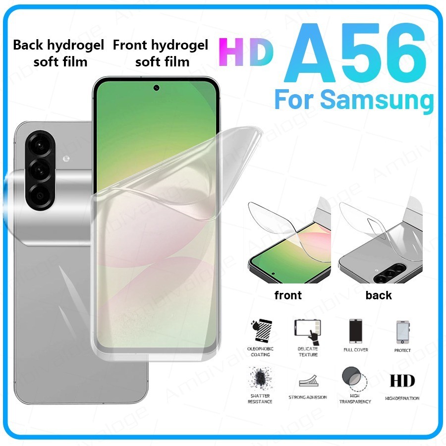 หน้า + หลัง เต็มจอ ป้องกันหน้าจอ Samsung Galaxy A05 A15 A25 A35 A55 A06 A16 A26 A36 A56 A06 5G ...