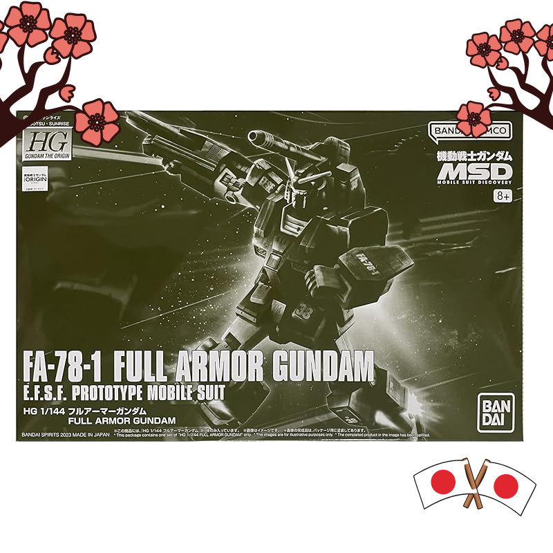 Bandai Gundam The Origin HG 1/144 FA-78-1 Full Armor Gundam E.F.S.F. Prototype Mobile Suit MSD ...