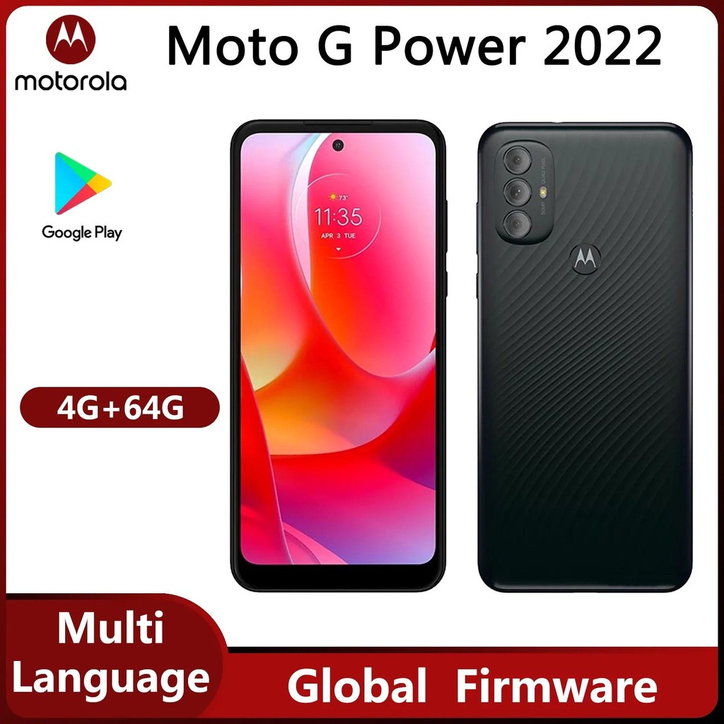 Motorola Moto G Power 2022 (XT2165)6.5 "720x1600 พิกเซลสมาร์ทโฟน ...
