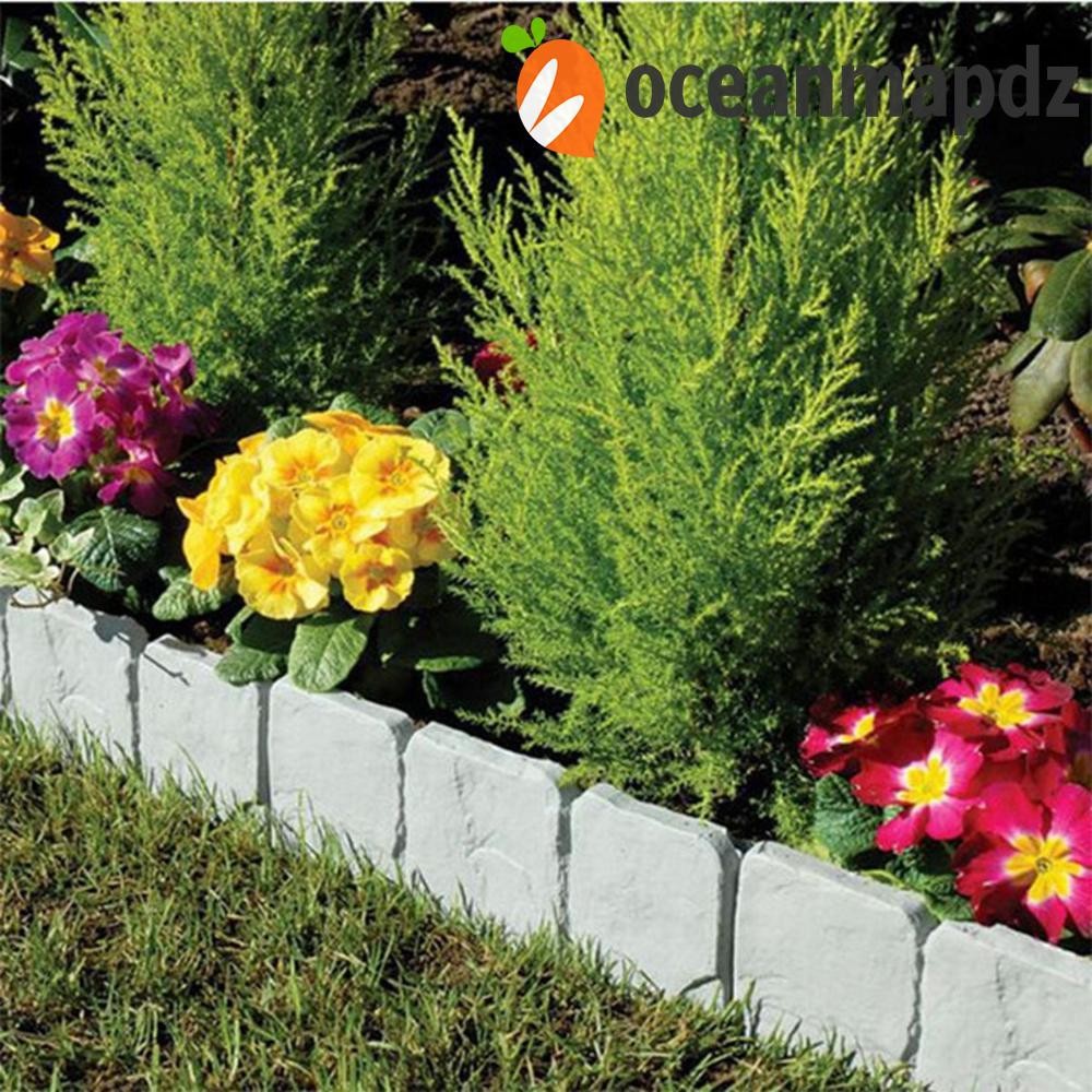 OCEANMAPDZ รั้วทางเดินชายแดนพืชผลหิน Cobblestone เตียงดอกไม้ | Shopee Thailand