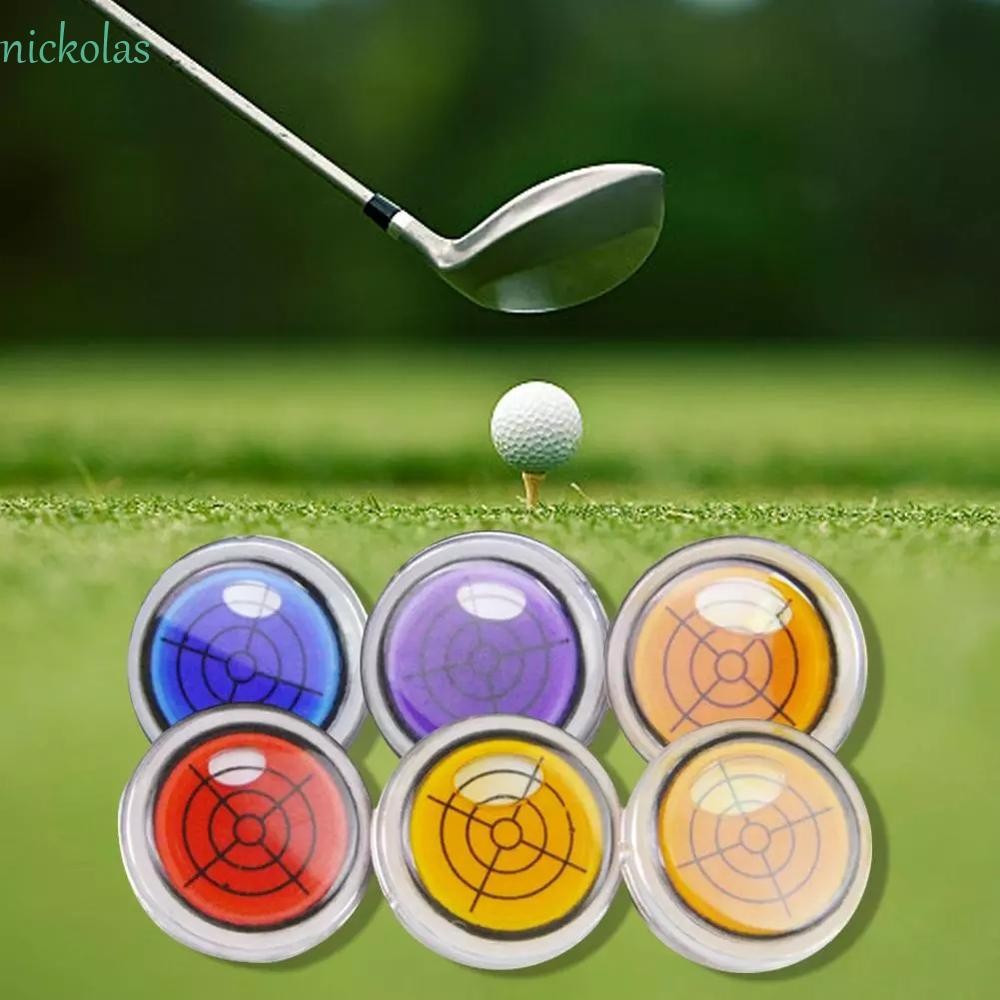 NICKOLAS Golf Level Marker อุปกรณ์กอล์ฟที่มีประโยชน์สีสันหมวกกอล์ฟคลิป ...