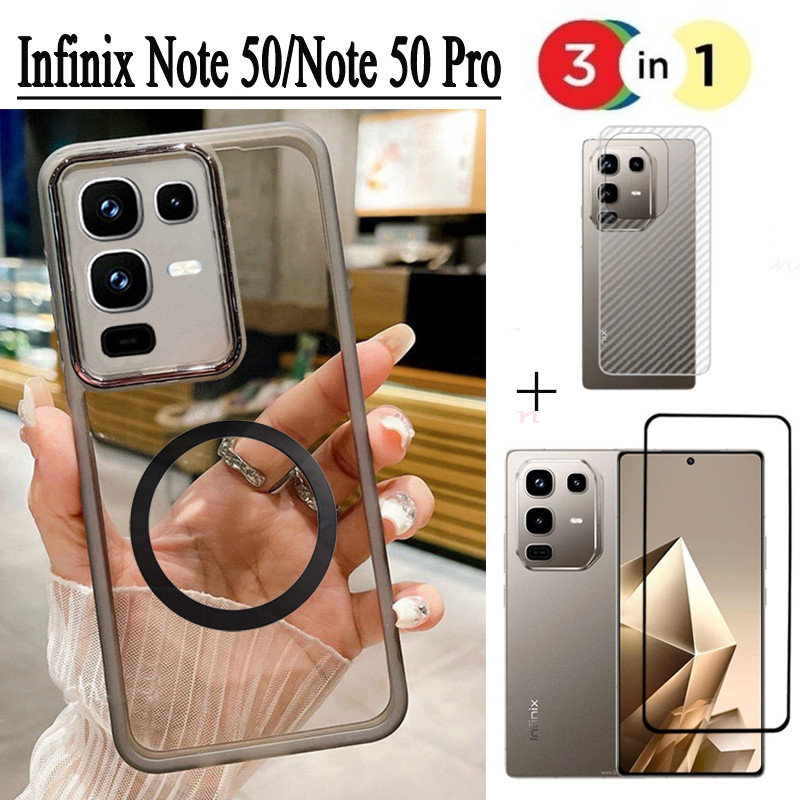 Infinix Note 50 กรณีสติกเกอร์แม่เหล็กกันกระแทกเคสโทรศัพท์สําหรับ Note50 50Pro Note50Pro 50Pro ...