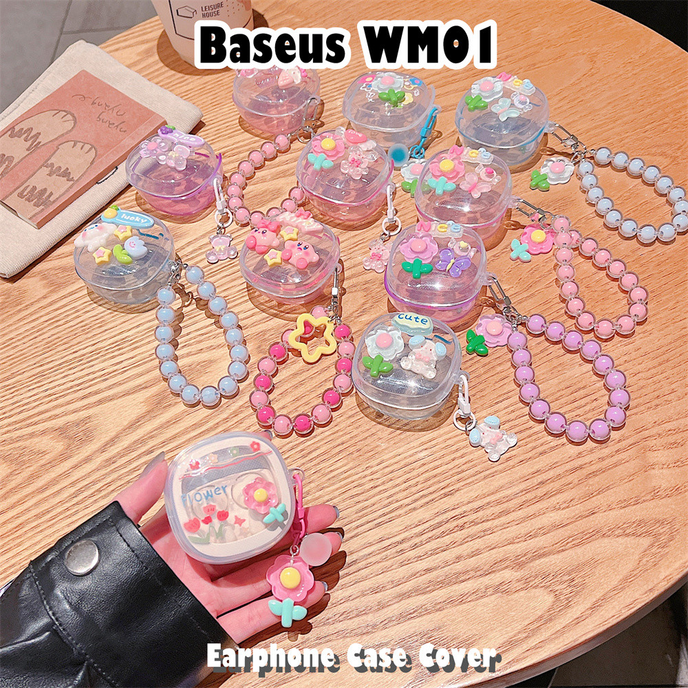 READY STOCK!นําไปใช้กับ Baseus WM01 เคส Case เคสหูฟัง การ์ตูนน้ําเย็น ...