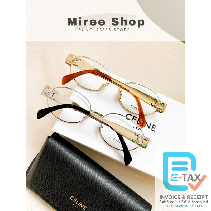 {กดโค้ดลด 1000} Celine Triomphe Metal Eyeglasses กรี๊ดรุ่นนี้มีกรอบ ...