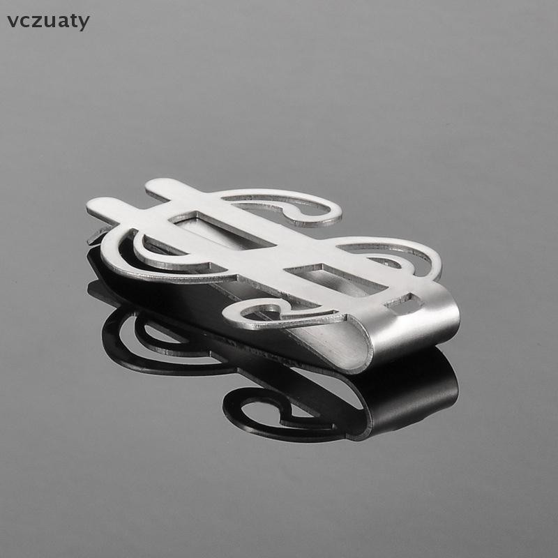 Vczuaty Slim Money Clip สแตนเลสบิลเงินสดคลิปบัตรเครดิตใหม่ Dollar ...