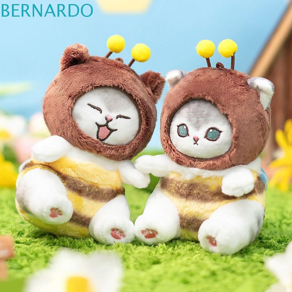 Bernardo Bee Series Mofusand พวงกุญแจ, ตุ๊กตาตุ๊กตาปุยฉลามแมวจี้ ...