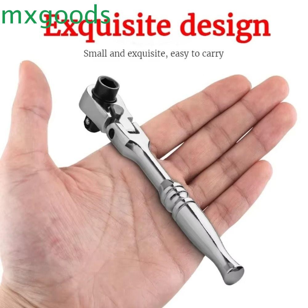 Mxgoods 2 ใน 1ประแจวงล้อ,รอบจับ1/4นิ้วมินิประแจ,แบบพกพาปลายคู่ปรับ72ฟันอย่างรวดเร็วประแจ ...
