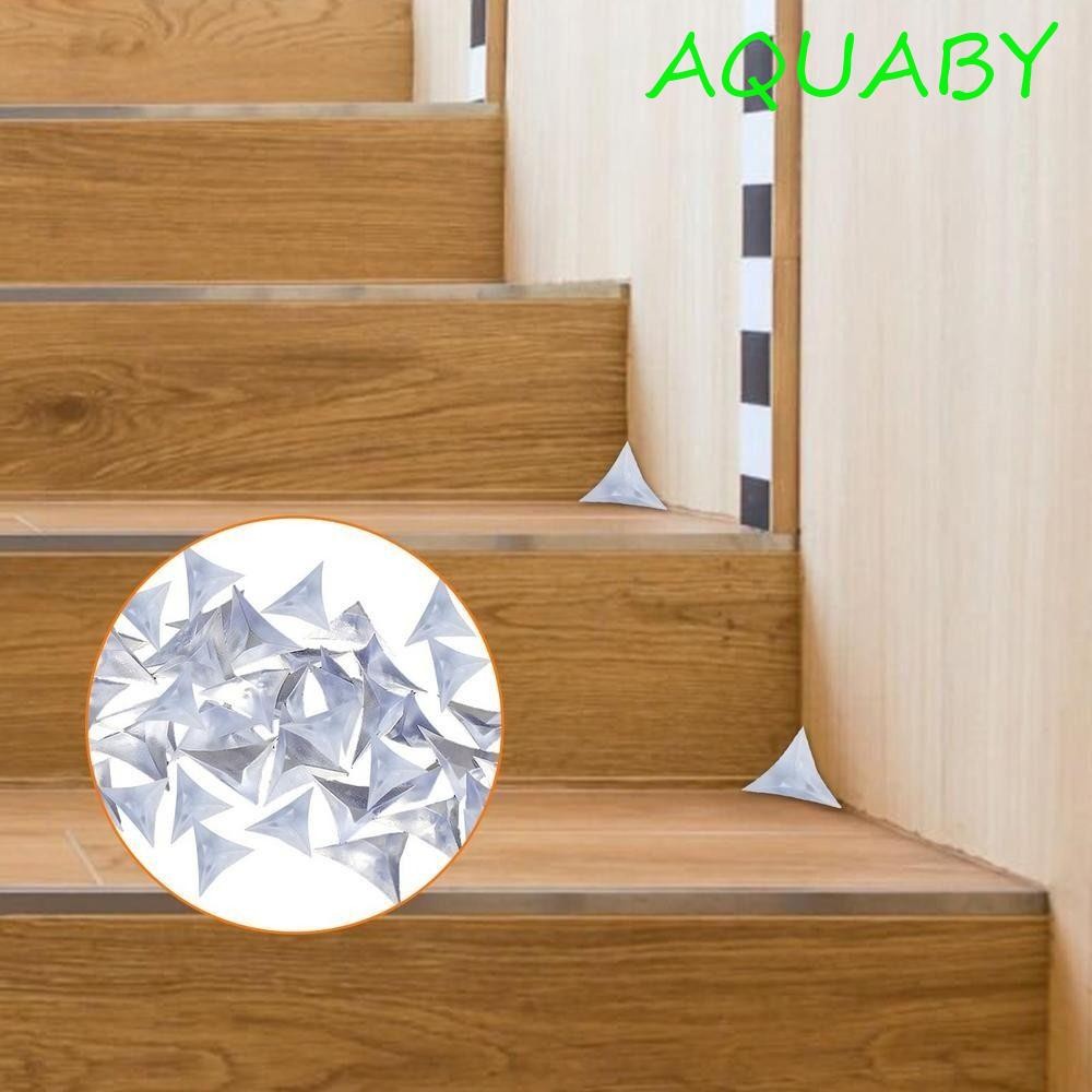 AQUABY 200 ชิ้นวงเล็บมุมฝุ่น,ตัวป้องกันมุมกันฝุ่นแบบใส,สามเหลี่ยมขนาดเล็กทําความสะอาดง่าย PP มุม ...