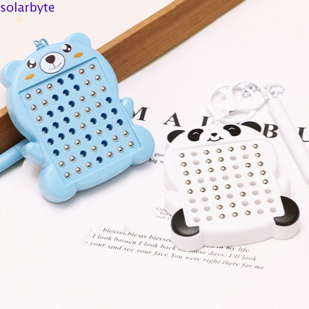 SOLARBYTE ลูกเหล็กกระดานวาดภาพพวงกุญแจ,ภาพวาดเกม Pad ของเล่นผ่อนคลายกระดานวาดภาพ Magnetic ...