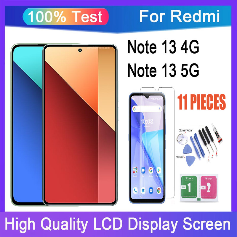 Original AMOLED Redmi Note 13 4G 5G จอแสดงผล LCD หน้าจอสัมผัสเปลี่ยน ...