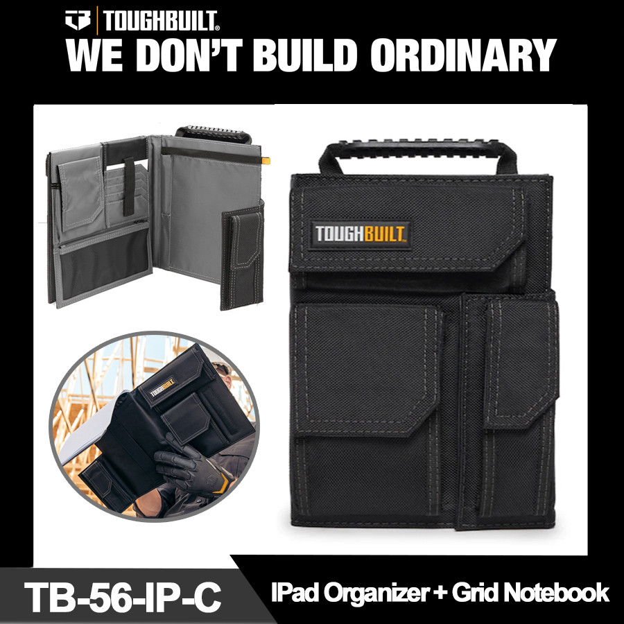 Toughbuilt Organizer สําหรับ IPad + เกรดโน้ตบุ๊คพร้อมกระเป๋าภายนอก 3 ...