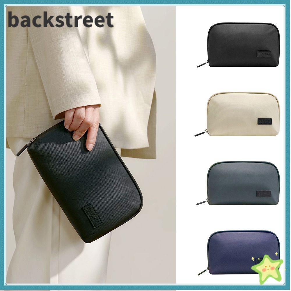 Backstagereet Data Cable Storage Bag, PU Multicolor Travel Arrange Bag ...