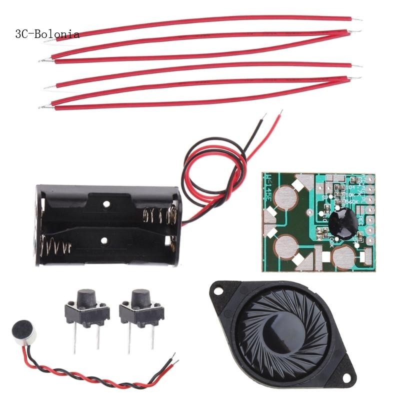 PC Diy ชุดอิเล็กทรอนิกส์บันทึกเสียงโมดูล IC Mini Digital Chip Recorder ...