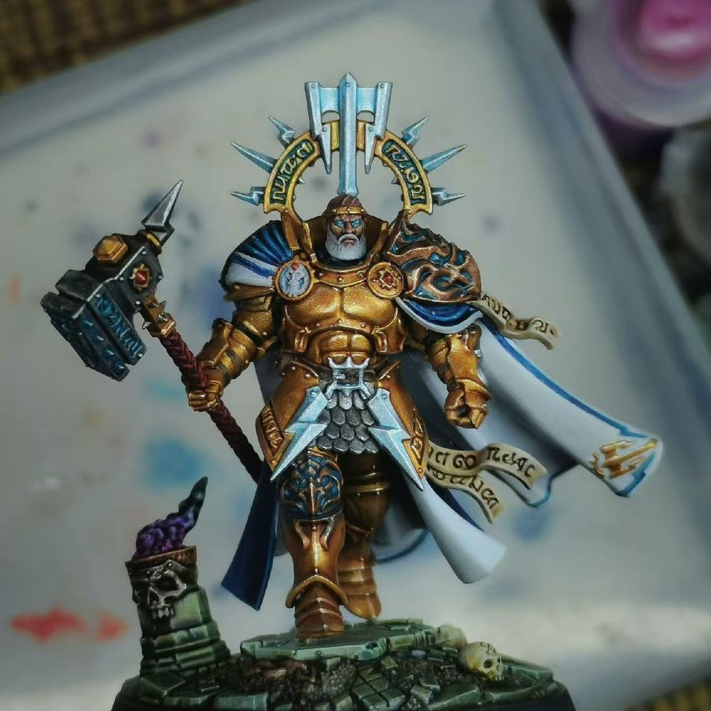 [การระบายสีด้วยมือ] วอร์แฮมเมอร์ 40K ผลงานชิ้นเอก Thundercast ลอร์ดบาส ...