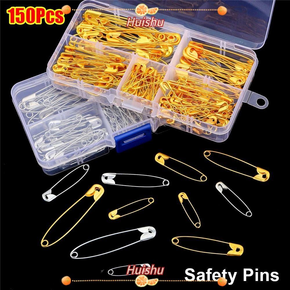HS 150 ชิ้น/กล่อง Safety Pins, 27/32/38/45/55 มม.เครื่องมือเย็บผ้า DIY ...