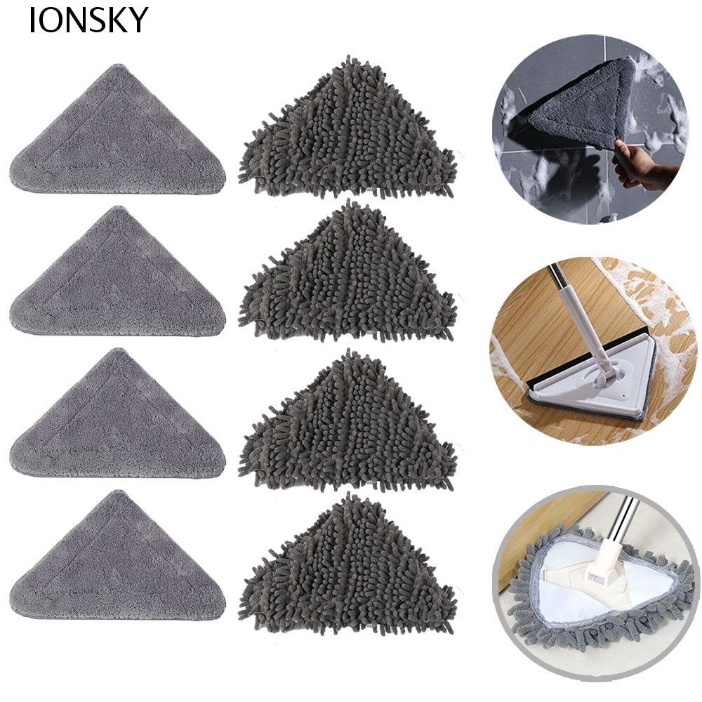 IONSKY Triangle Rag Clean Tool Replacement ไม้ถูพื้นไมโครไฟเบอร์แบบแบน ...