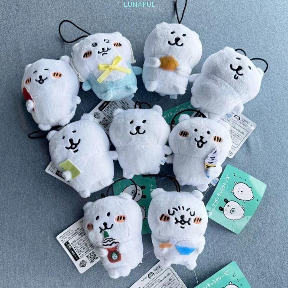 LUNAPUL Chikawa อะนิเมะการ์ตูนตุ๊กตา, Plushies ตุ๊กตา PP ผ้าฝ้ายอะนิเมะ Chiikawa ตุ๊กตาจี้ ...