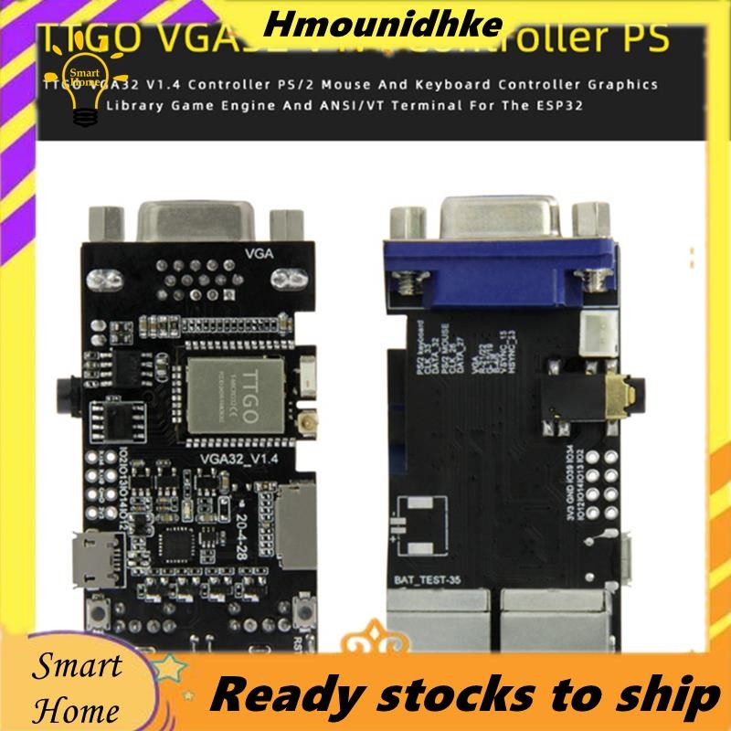 TTGO VGA32 VGA ESP32 PSRAM โมดูล V1.4 ตัวควบคุม PS/2 เมาส์ คีย์บอร์ด กราฟิก ไลบรารี เกม วงจร ...