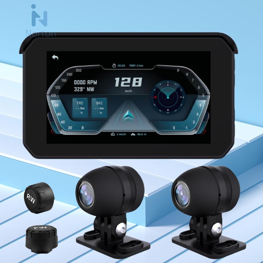 5 นิ้ว GPS Screen Monitor บันทึกเสียง Wireless Carplay Android Auto ...
