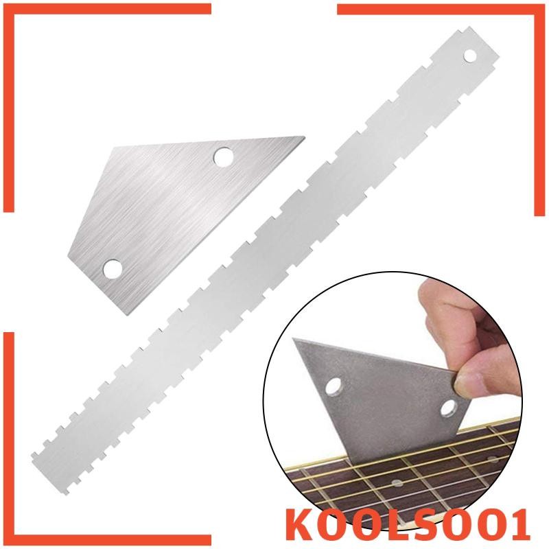 [koolsoo1] ไม้บรรทัดวัดคอกีตาร์เบสและ Fret Rocker String เครื่องวัดความสูงกีตาร์ Shopee Thailand