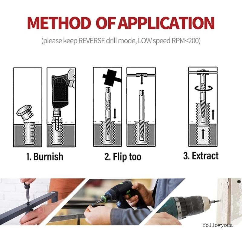 Fol 22 ชิ้นเสียหายสกรู Extractor ชุด Extension Bit Holder ซ็อกเก็ตอะแดป ...