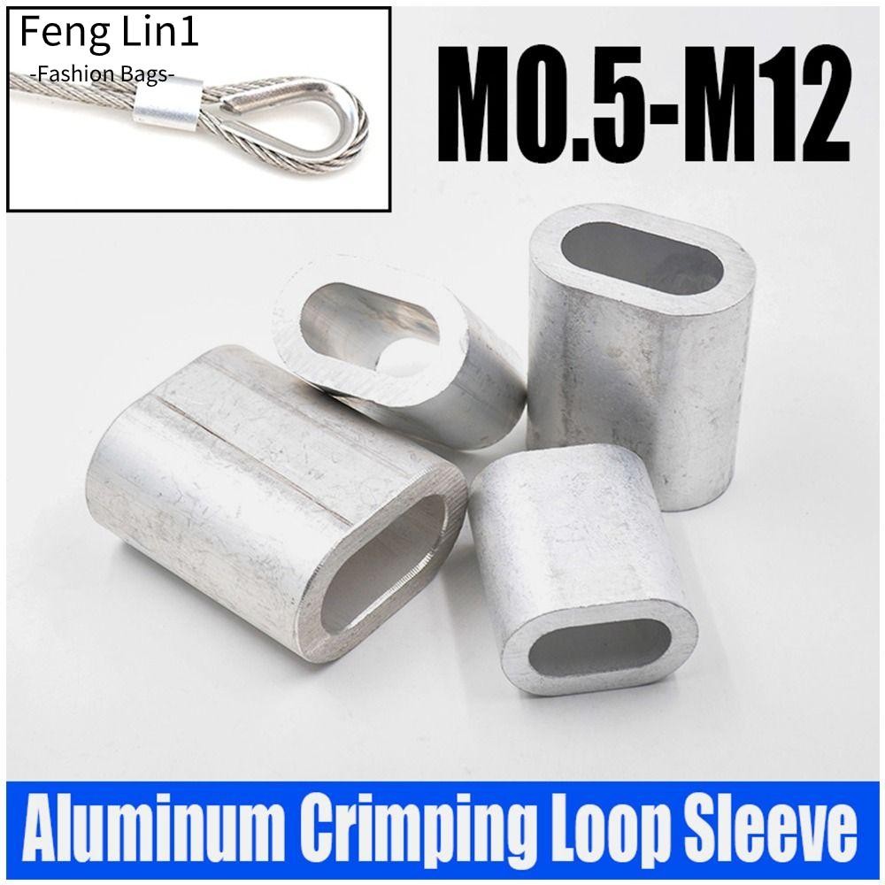 Fengling 10-50 ชิ้น Crimp Sleeve, M1 ถึง M12 Hardware Cable Clip ...