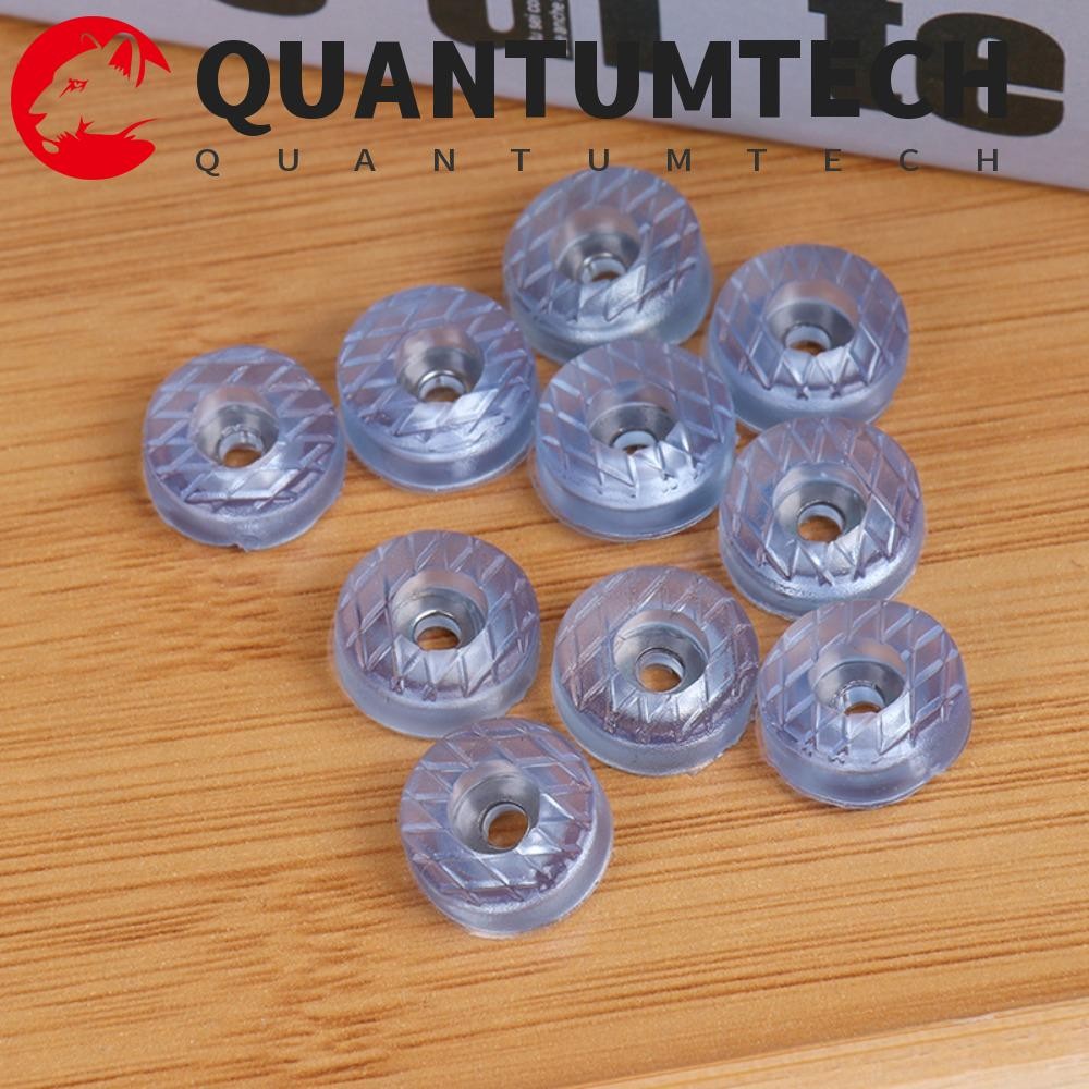 Quantumtech เฟอร์นิเจอร์ขา Pad ยางโปร่งใสป้องกันพื้นรอบข้างเตียง 10 ชิ้นตารางฟุต Pad | Shopee ...